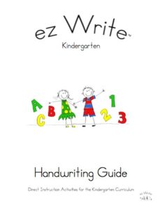 Kindergarten Program - EZ Write