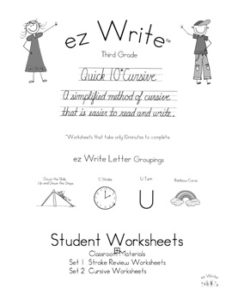 Third Grade - EZ Write